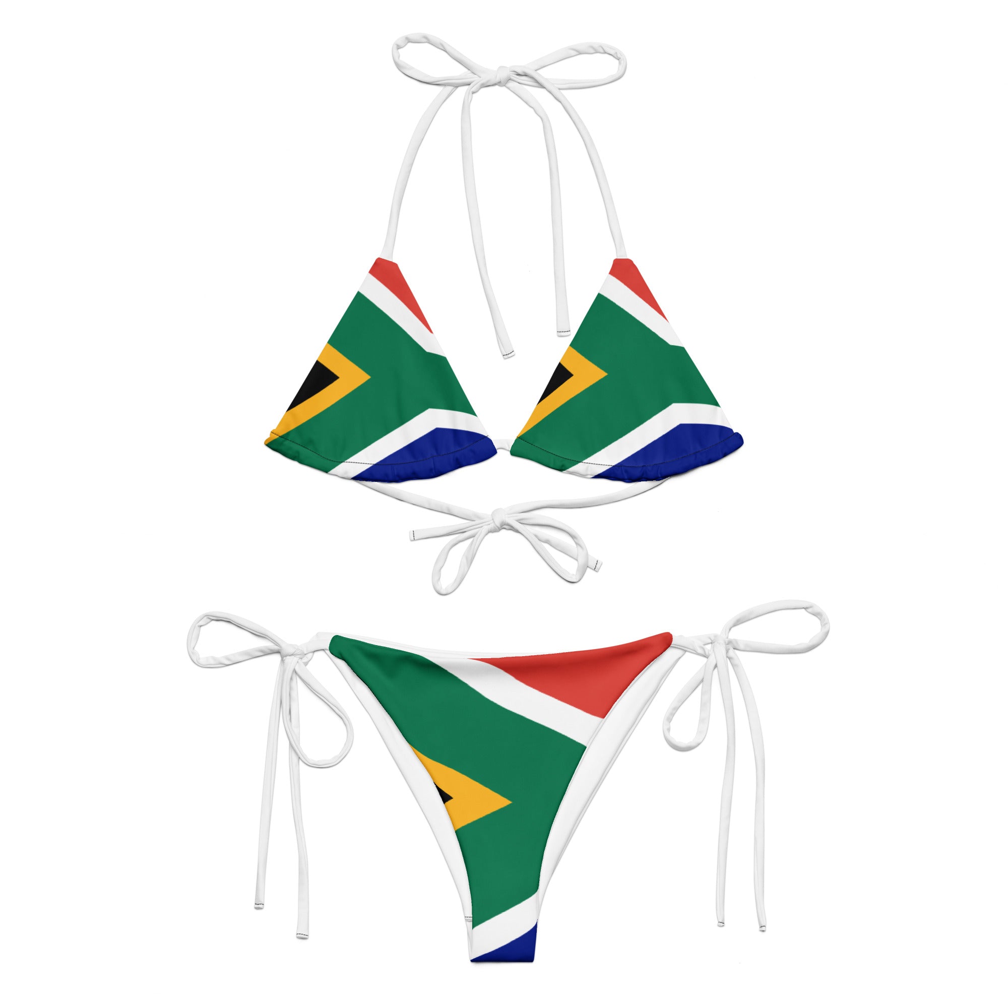 South Africa Flag String Bikini – Flex Your Flag Ltd.